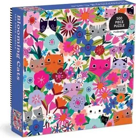 Mudpuppy Puzzle Kočky v květinách / 500 dílků / od 8 let