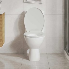 WC sedátko s pomalým sklápěním bílé oválné 141762