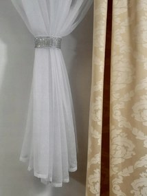 Hotový Závěs Béžová Na Tašce 70 cm x 250 cm