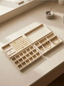 Sinsay - Sada organizérů do skříně 4 pack - krémová