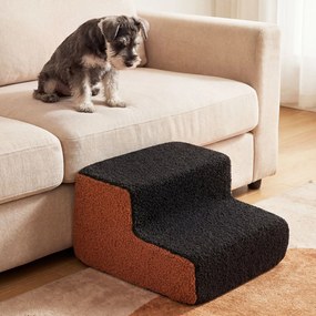 Costway 2-Step Dog Ramp vyrobená z pěny s omyvatelným potahem