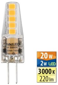 LED žárovka G4 McLED 2W (20W) teplá bílá (3000K) 12V ML-325.004.92.0