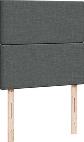 Box spring postel s matrací tmavě šedá 100 x 200 cm textil 3291961