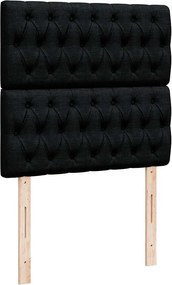 Box spring postel s matrací černá 100 x 200 cm textil 3291976