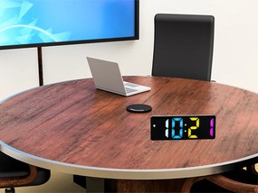 Verk Group DIGITÁLNÍ BUDÍK ELEKTRONICKÝ TEPLOMĚR BAREVNÝ BUDÍK DATUM SNOOZE