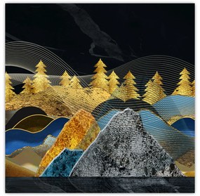 Obraz - Zlaté hory (30x30 cm)