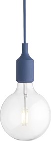 Závěsná lampa Muuto E27 pastelová modrá