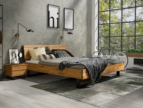 Massivo Dubová postel Prado Classic 160x200 cm, dub, masiv