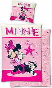 Teplé Flanelové Povlečení Minnie Mouse 140x200