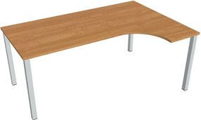 Kancelářský stůl Hobis Ergo levý UE 1800L, deskaakát, černá černá