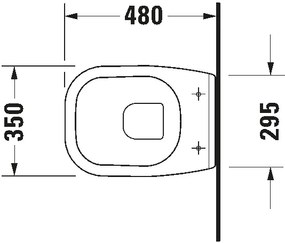 Duravit 22110900002 - Závěsné WC D-CODE keramika/lesklá bílá