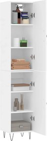 Skříň highboard bílá 34,5 x 34 x 180 cm kompozitní dřevo 3198817