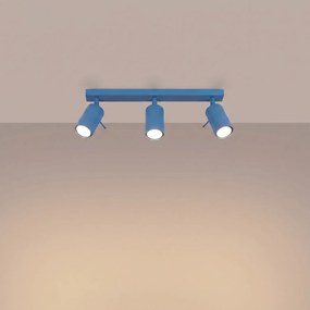 Sollux Lighting Stropní svítidlo RING 3L azurové