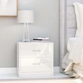 vidaXL Noční stolek 40 x 30 x 40 cm kompozitní dřevo [801041] Barva: Bílá