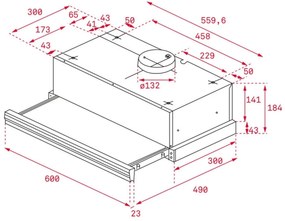 Výsuvná digestoř Teka CNL 6415 X