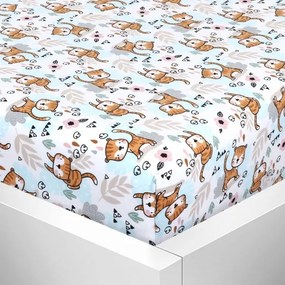 Bellatex dětské prostěradlo jersey s elastanem Kočička rozměr 60x120 cm
