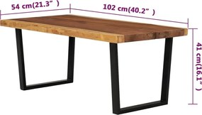 vidaXL Konferenční stolek masivní dřevo suar 102 x 54 x 41 cm [337988]