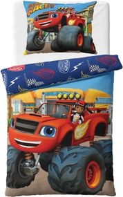 Carbotex Povlečení Plamínek a čtyřkoláci Připraven na závod 140x200, 70x90 cm