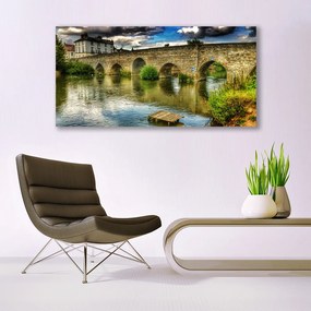 Plexisklo-obraz Most Řeka Architektura 120x60 cm