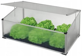 Polykarbonátový malý zahradní skleník 100 x 60 x 30/40 cm