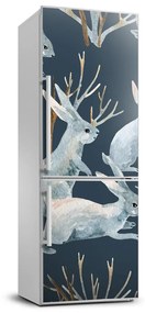 Wallmuralia Nálepka fototapeta lednička Králíci 60x180 cm