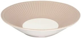 GreenGate Porcelánový talíř na těstoviny Alice Creamy Fudge ø23cm