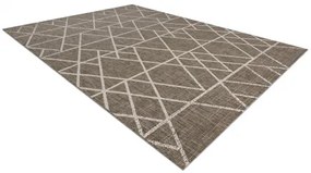 koberec SIZAL FLOORLUX 20508 taupe / šampaňské TROJÚHELNÍK velikost 140x200 cm | krásné koberce cz