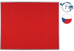 Textilní nástěnka EkoTAB 150 x 100 cm - červená