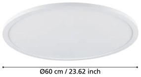 Eglo 900759 - LED Stmívatelné stropní svítidlo SARSINA-Z 41W/230V pr. 60 cm bílá