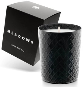 MEADOWS Vonná svíčka Meadows Black Madonna 200 g, černá barva, sklo, vosk