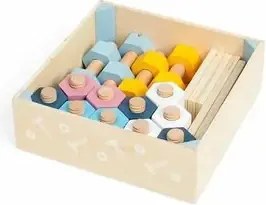 Bigjigs Toys Přepravka matic a šroubů / od 18 měsíců