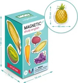 DODO Magnetická hra Ovoce / Magnetky / Anglická slovíčka pro děti