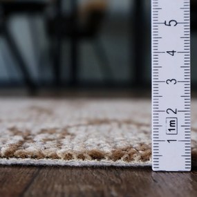 Spoltex, Metrážový koberec Marbeline 168 béžová, na míru, šíře 4m, hnědá, filc, ložnice