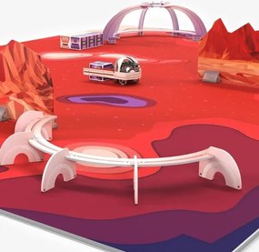 Ozobot podložka Challenge Mat: Mise na Mars
