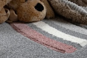 Koberec KIDDO 6109 tmavě šedý / bílý