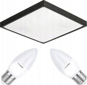 LED stropní svítidlo, panel, 2xe27 = 20w + žárovky v ceně