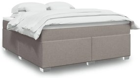 Box spring postel s matrací taupe 180x200 cm textil 3285155