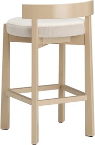 Béžová čalouněná barová židle (výška sedáku 66 cm) Hugg – Ellos Home