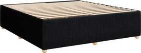 Rám postele bez matrace černý 180 x 200 cm textil 3284958