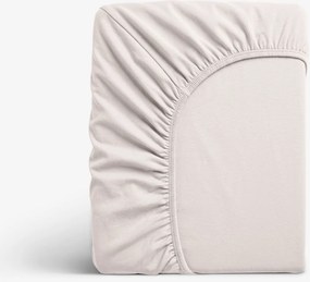 Goldea jersey elastické prostěradlo - přírodní 90 x 200 cm