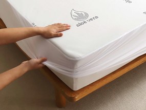 XPOSE® Aloe Vera  chránič matrace PREMIUM  - bílý 160x200 cm