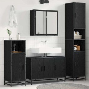 Sada koupelnového nábytku 4 ks Černý dub 90 x 33 x 60 cm 3402325
