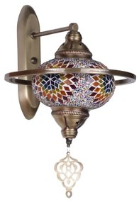Nástěnná lampa Yeni mosaz