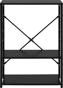 Skříňka na mikrovlnku černá 60x39,6x79,5 cm kompozitní dřevo 288234