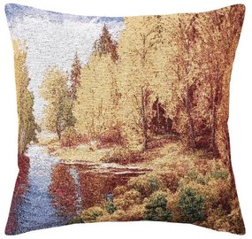 SCANquilt povlak MOTIV gold trees okrová 45 x 45 cm