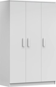 IDZ Šatní skříň SMYK I 3D 19, 120 cm Bílá / Barevné úchytky Barva: Bílá