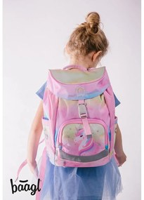 BAAGL Školní batoh Airy Rainbow Unicorn
