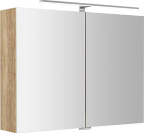 Sapho Sapho, RIWA galerka s LED osvětlením, 81x70x17cm, dub alabama, RIW080-0022