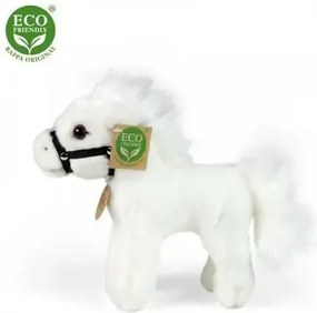 RAPPA Plyšový kůň bílý 20 cm / ECO-FRIENDLY / od 0 měsíců