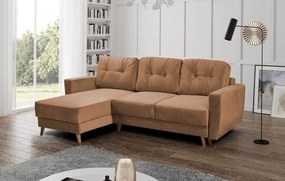 Casarredo - Komfort nábytek Rohová sedací souprava BEATY rozkládací s úložným prostorem, Falkone 17